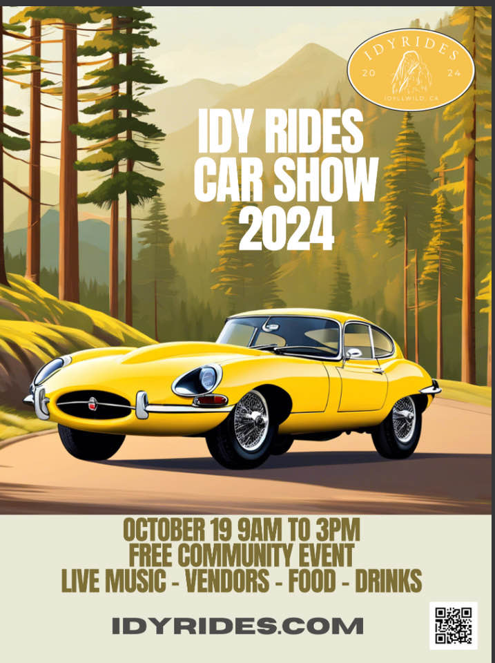 Idy Car show@ rustic theatre - Idyllwild