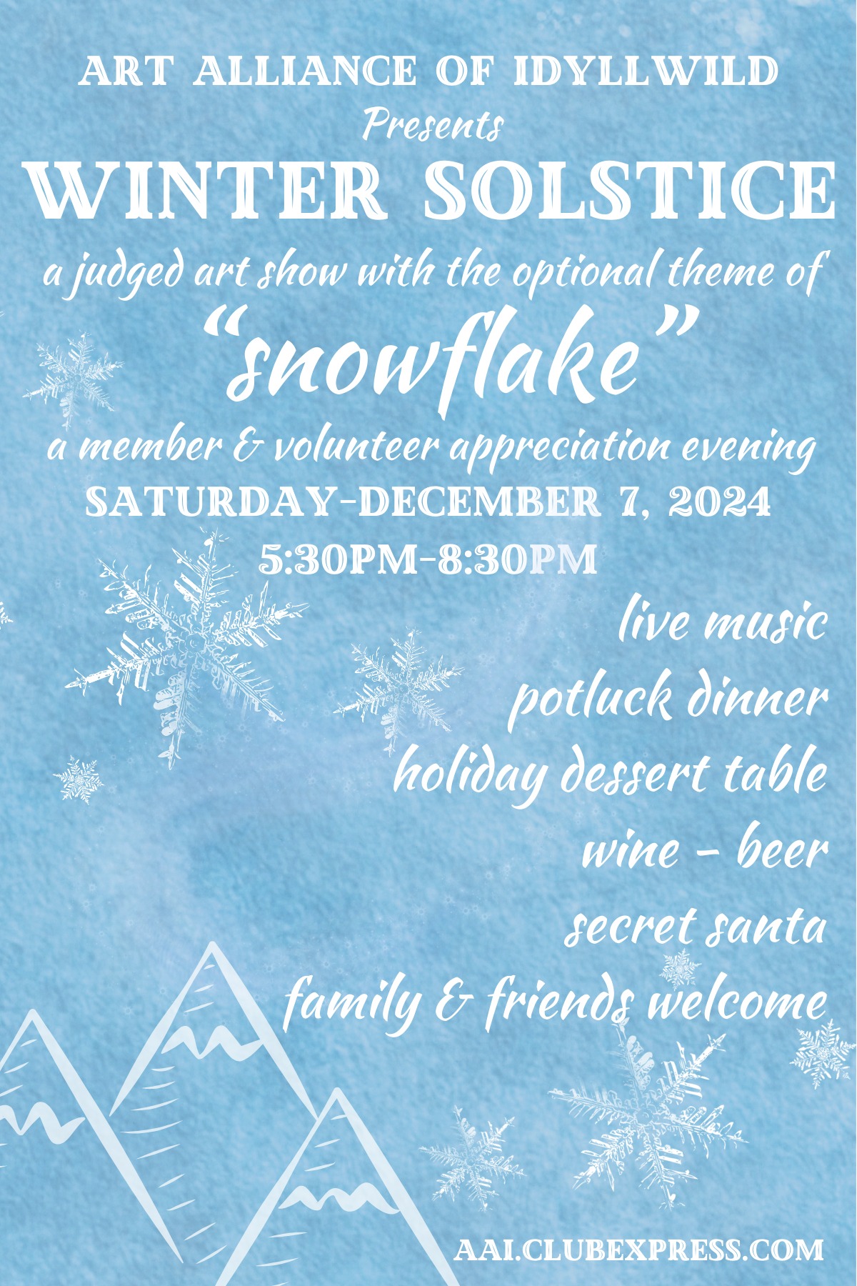 winter solstice judged art show@ harvey house - Idyllwild